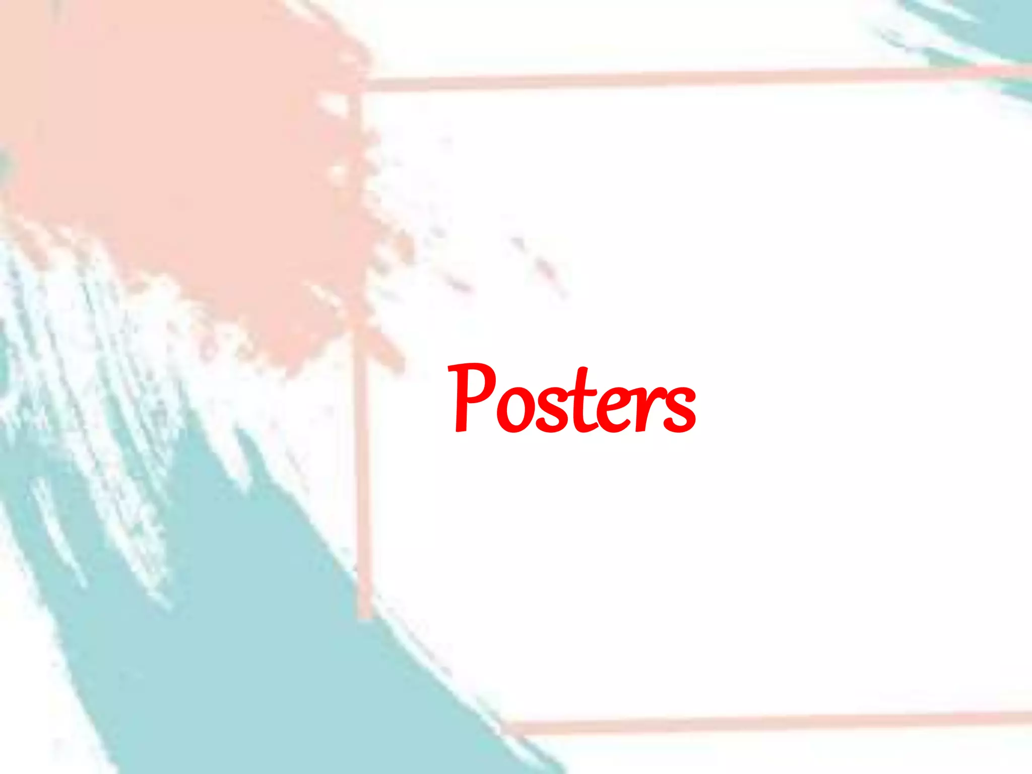 PPT ON POSTERS.pptx