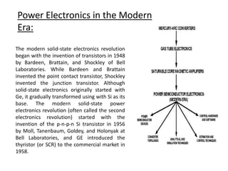 Ppt on power electronics | PPT