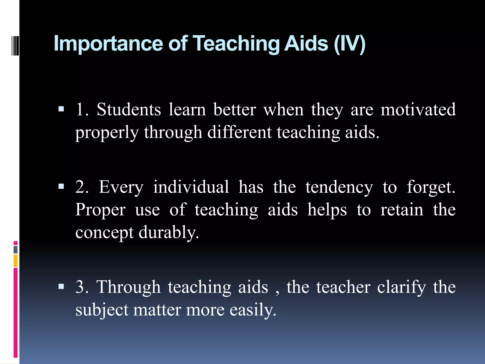 Ppt on preparation, selection & use of teaching aids | PDF