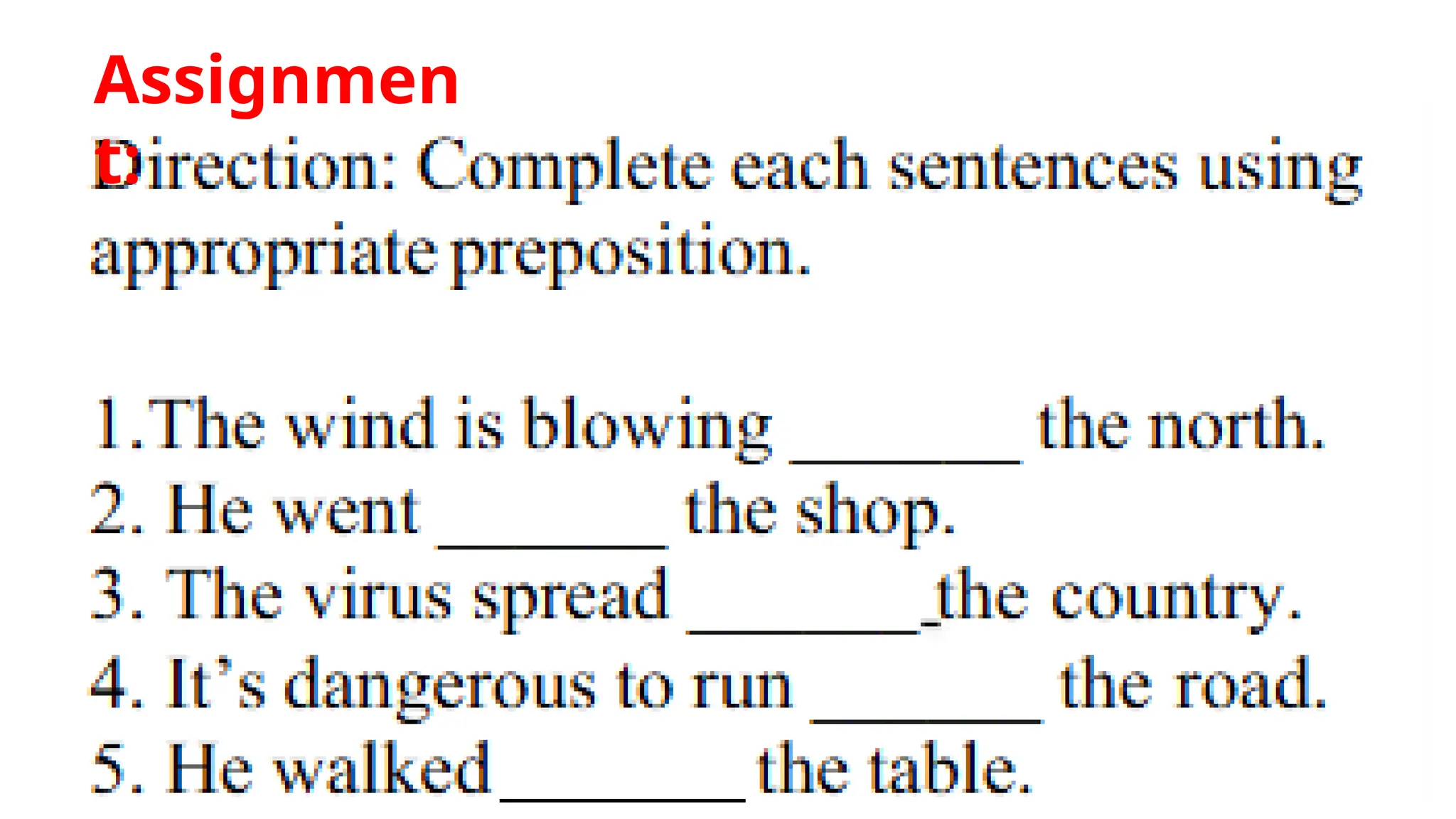 PPT on Prepositions.pptx identify preposition in a sentence | PPTX