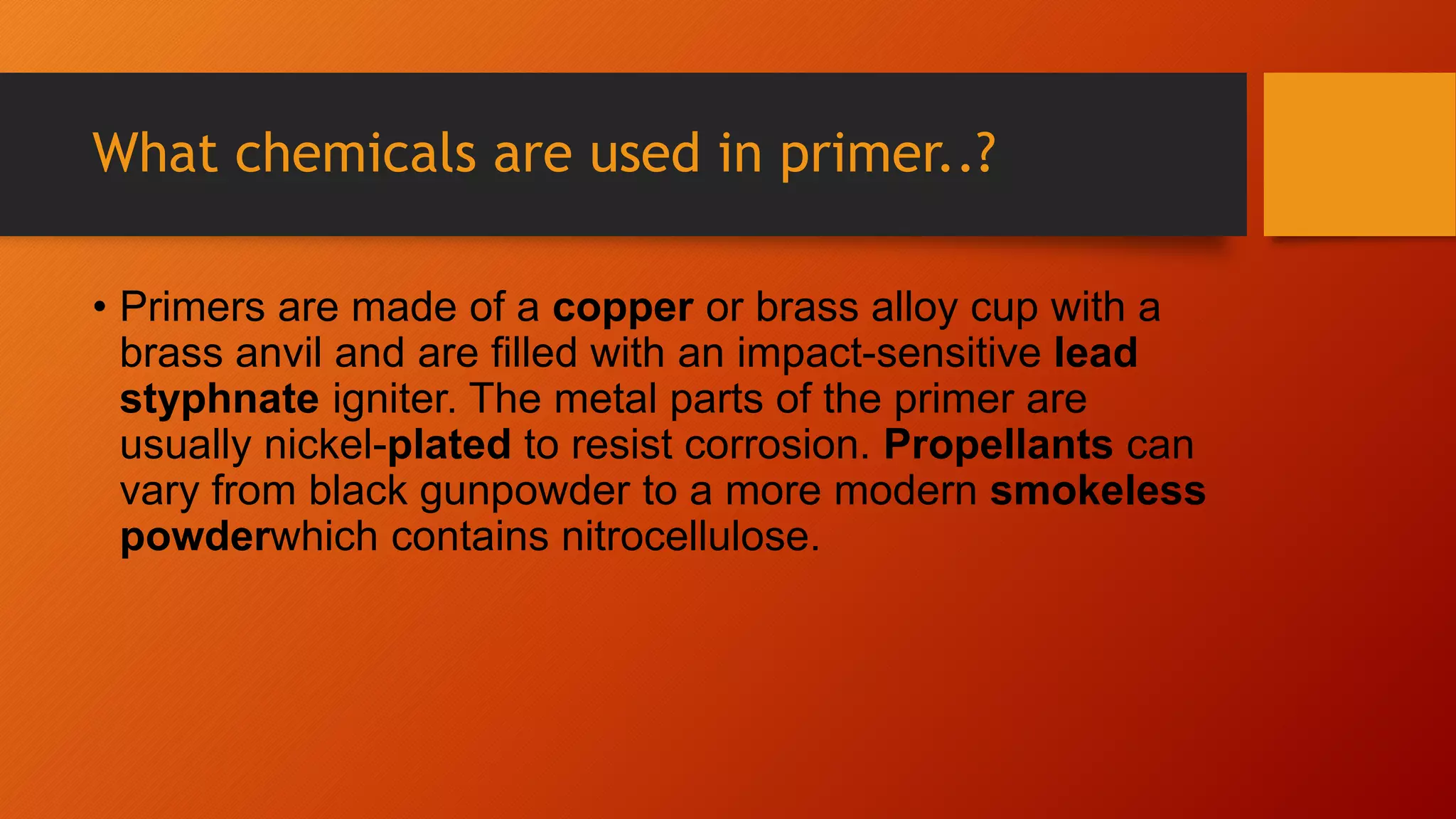 Primer & Propellant | PPTX