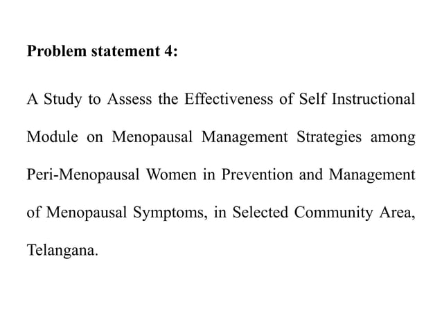 PPT ON Problem Statement.pptx | Pregnancy | Reproductive Health