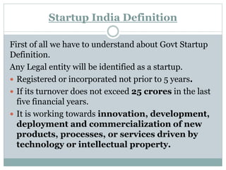 startup india | PPTX