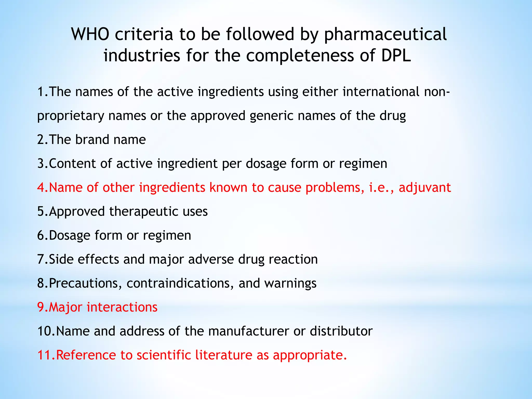 Drug promotional literature | PPTX