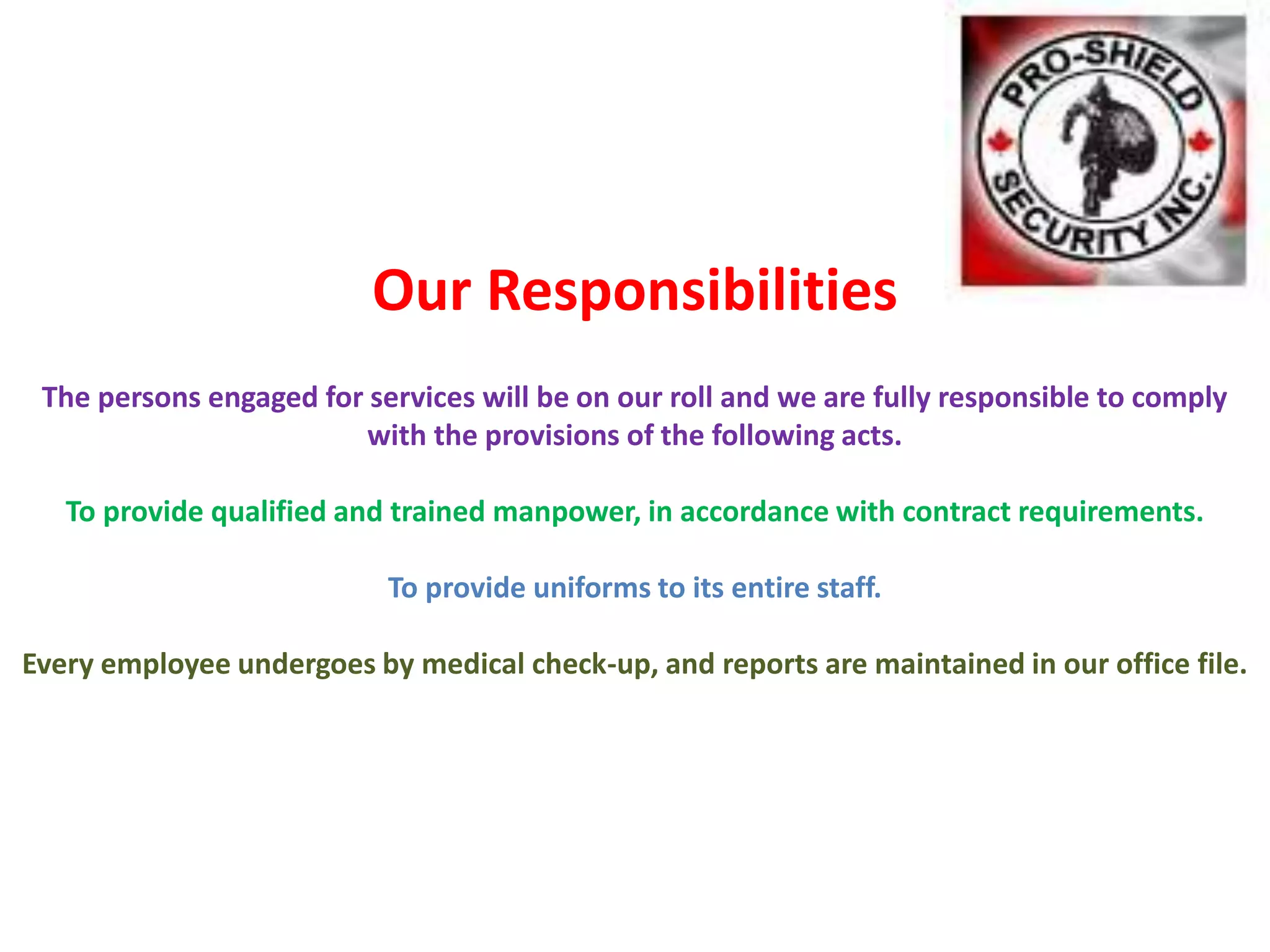 PRO SHIELD SECURITY SOLUTIONS (INDIA) | PPTX