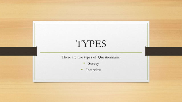 PPT on questionnaire design | PPT