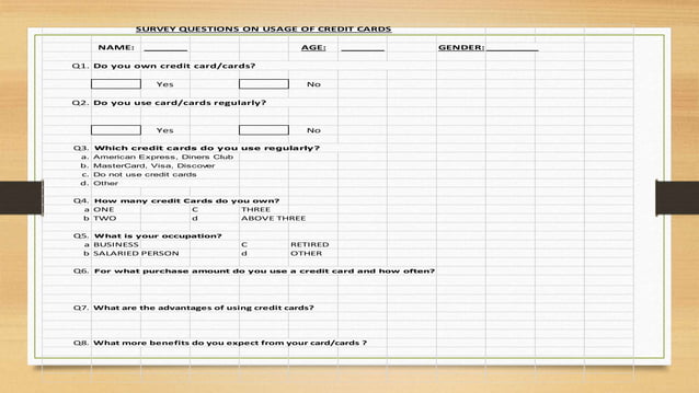 PPT on questionnaire design | PPT