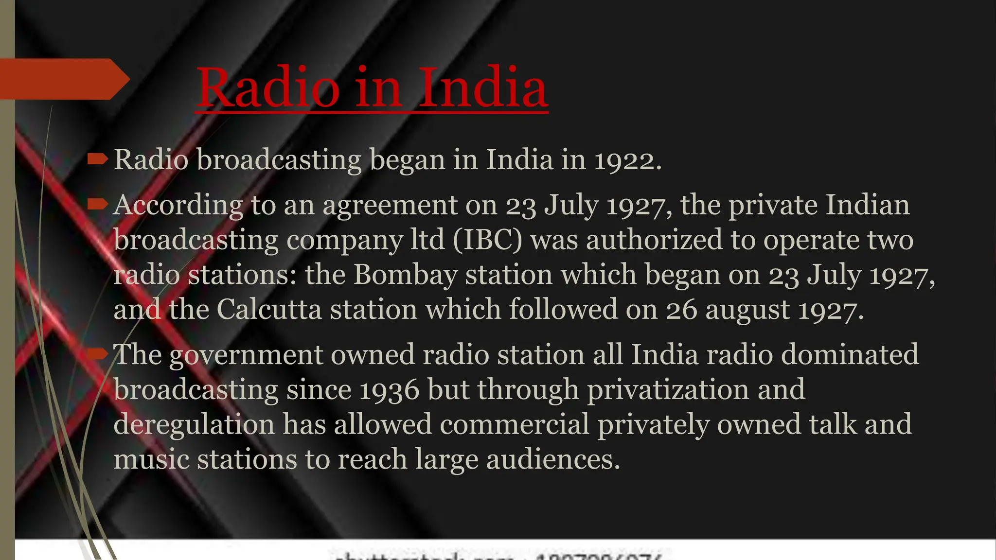 'Presentation on History of Radio In India | PPTX