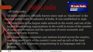 'Presentation on History of Radio In India | PPTX