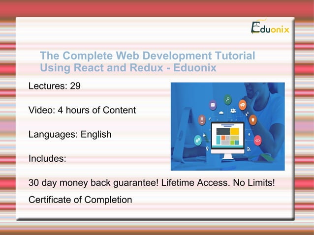 Getting Started With React And Redux Ppt