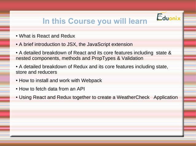 Getting Started With React And Redux