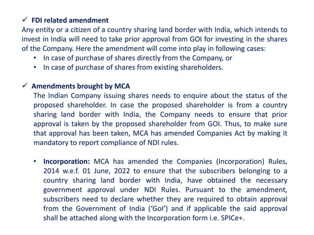 PPT ON RECENT AMENDMENTS IN COMPANIES ACT, 2013.pptx