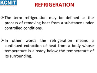 PPT ON REFRIGERATION.pptx