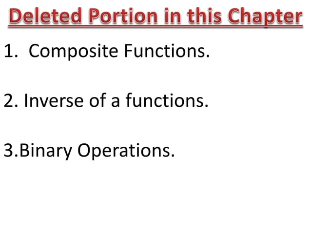 PPT on relation and functions(CLASS XII CBSE COURSE) | PPTX