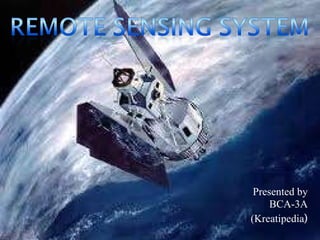 Ppt on remote sensing system | PPT