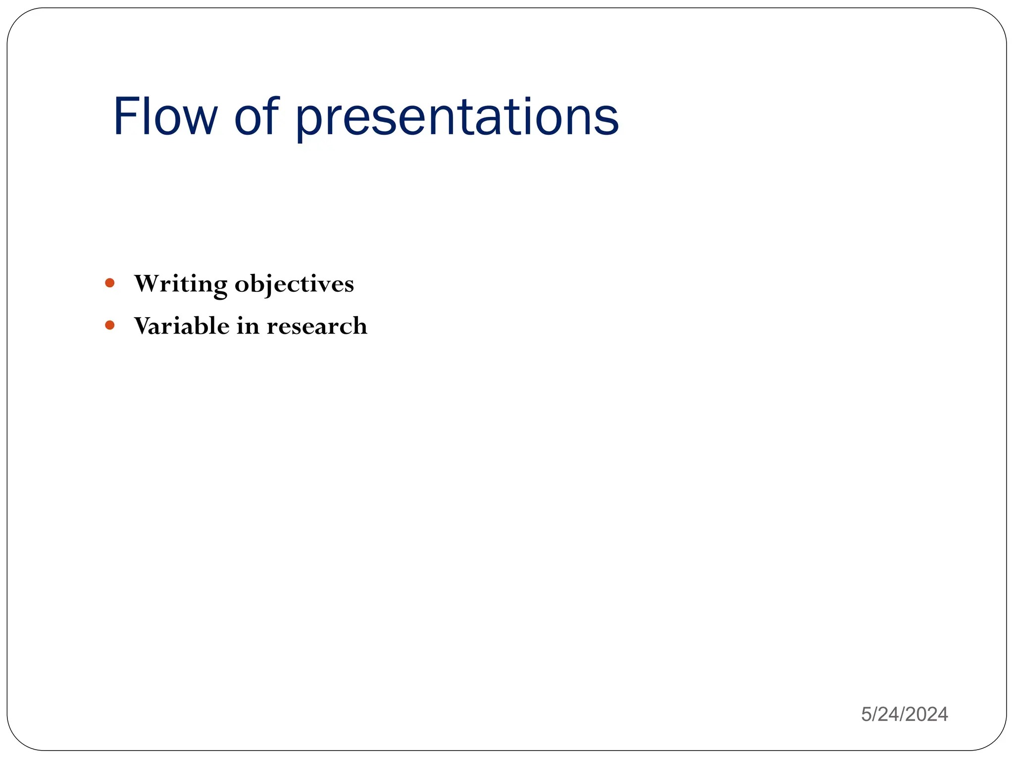 PPT on Research Objectives. for nursing students | PDF