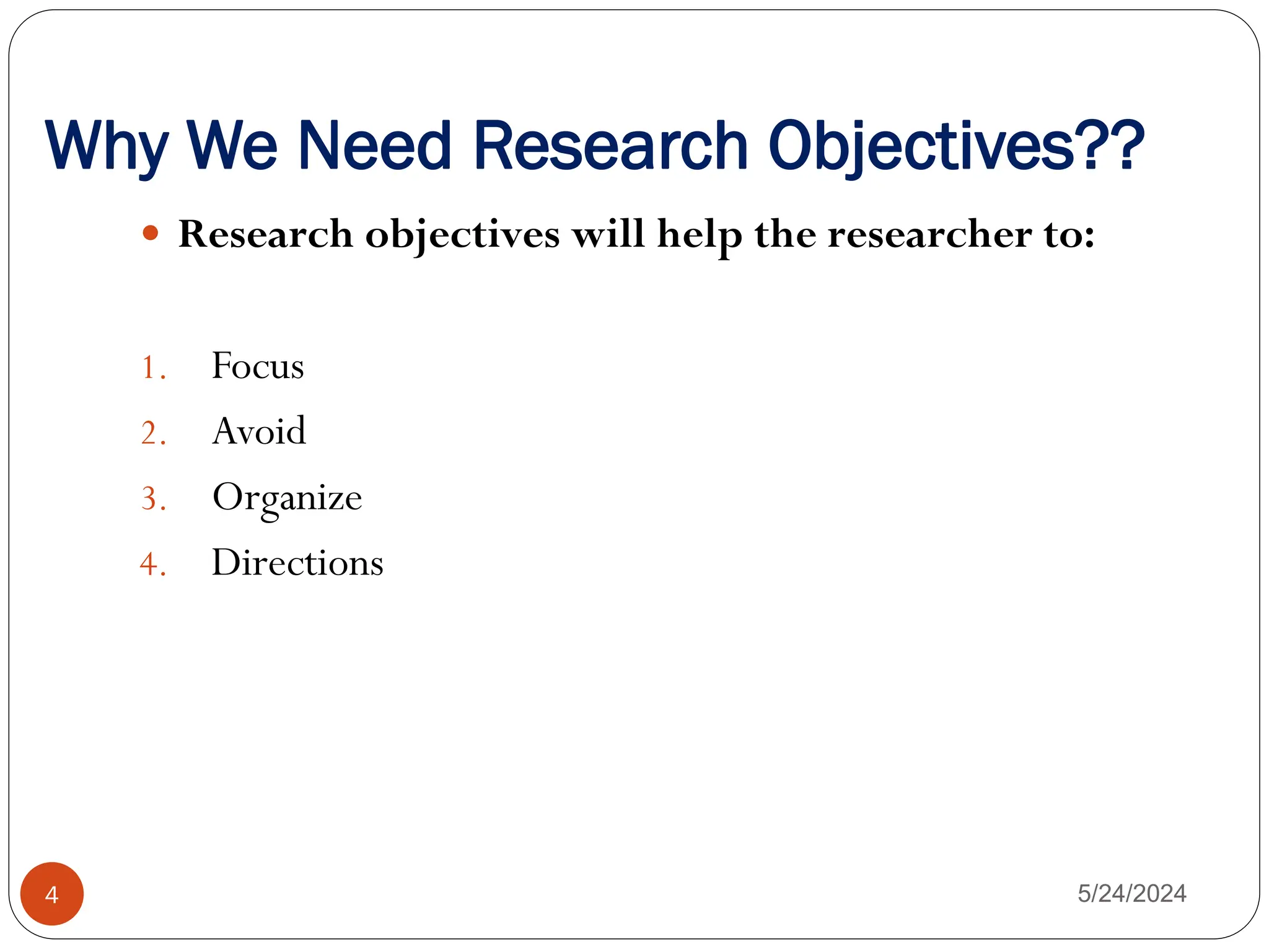 PPT on Research Objectives. for nursing students | PDF