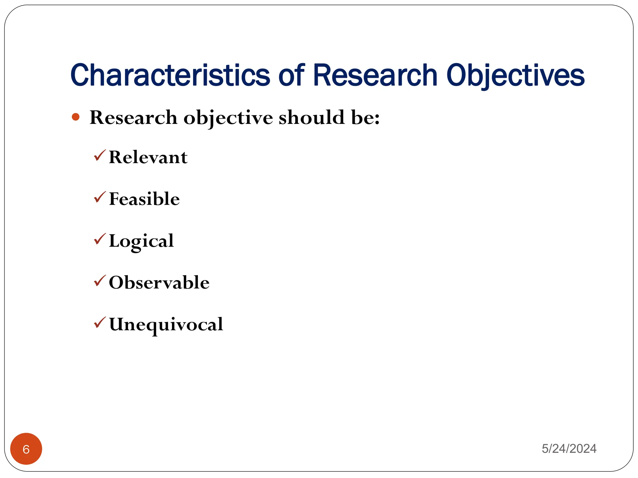 PPT on Research Objectives. for nursing students | PDF