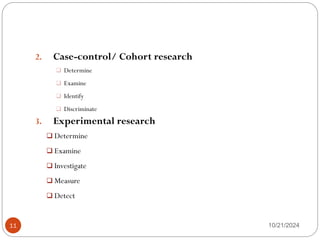 PPT on Research Objectives Dr Virendra Jain.pdf | Medical Health
