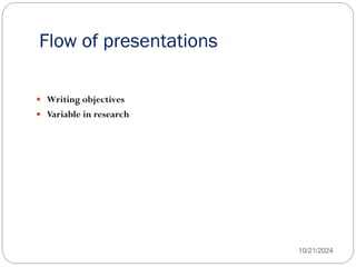 PPT on Research Objectives Dr Virendra Jain.pdf