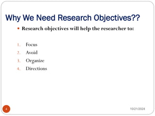 PPT on Research Objectives Dr Virendra Jain.pdf