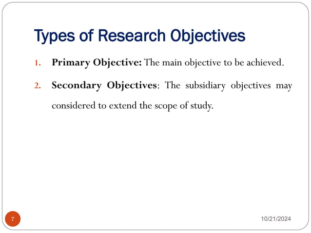 PPT on Research Objectives Dr Virendra Jain.pdf