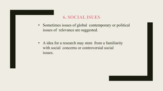 Ppt on research problem | PPTX