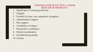 Ppt on research problem | PPTX