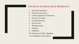 Ppt on research problem | PPTX
