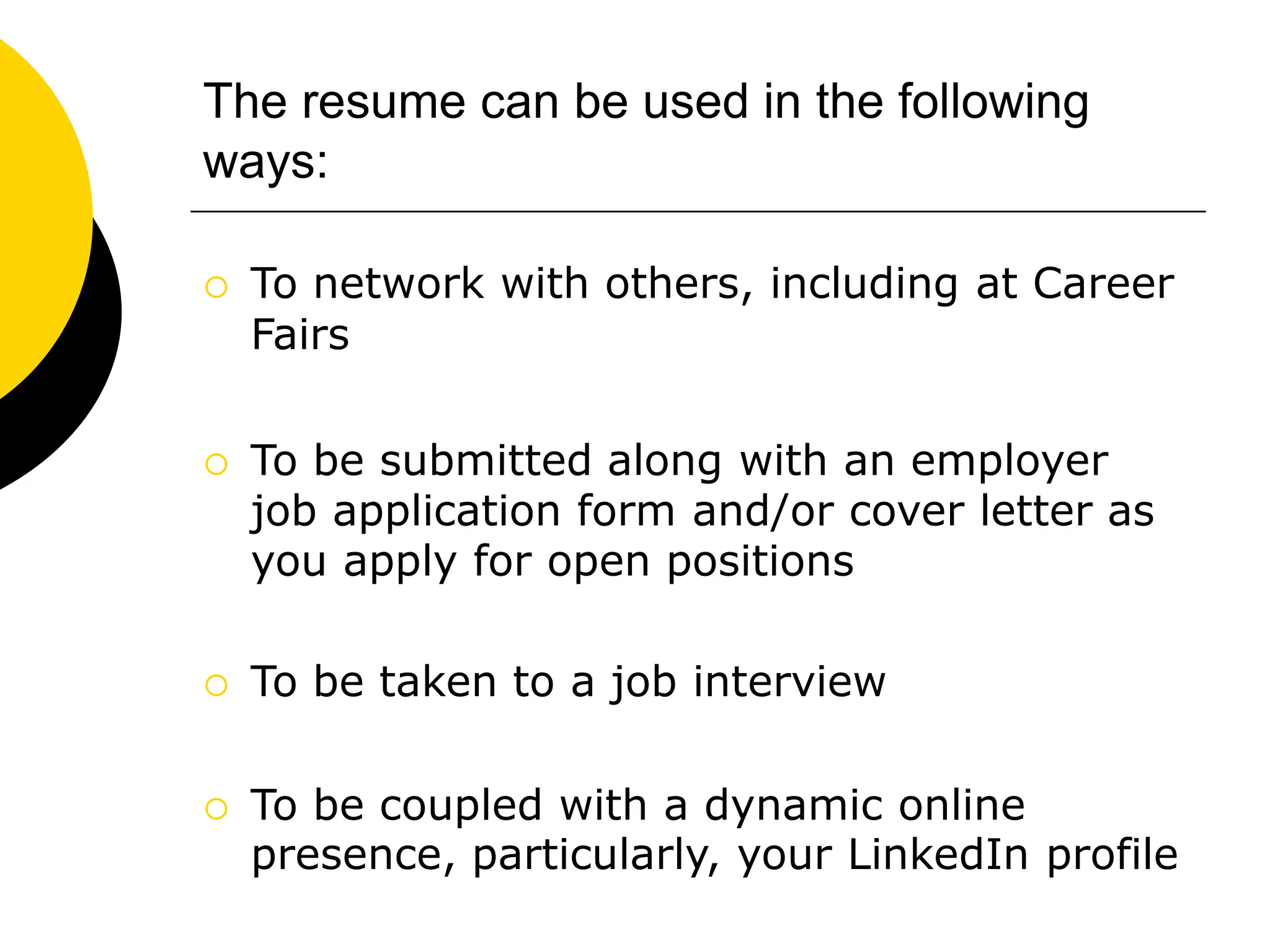 PPT on resumes writing tips -UG students | PPT