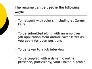 PPT on resumes writing tips -UG students | PPT