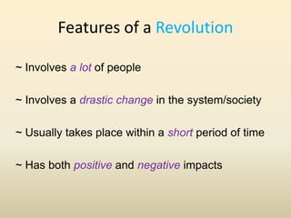 Powerpoint on revolution | PPTX