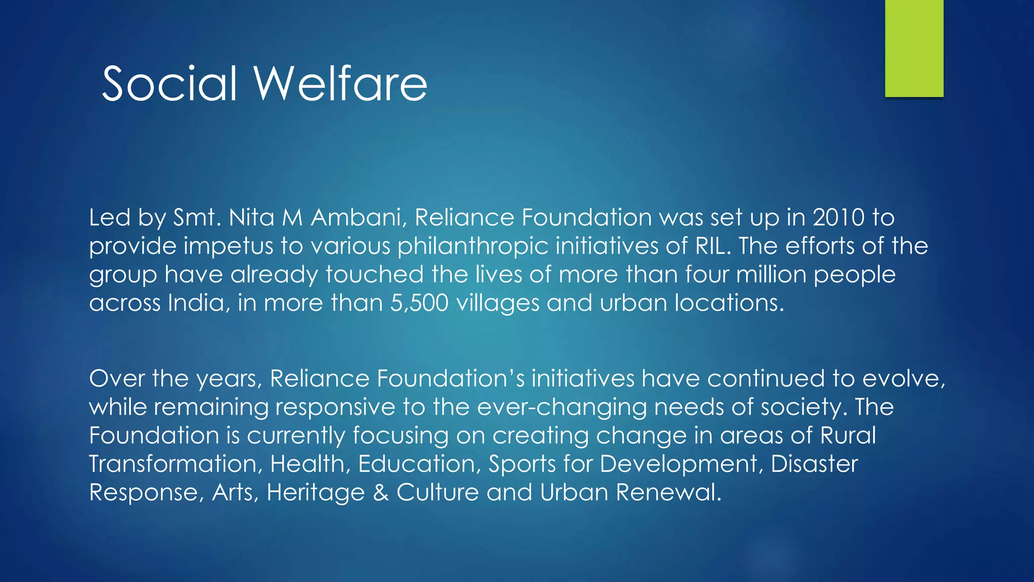 Power Point Presentation on reliance industries | PPTX
