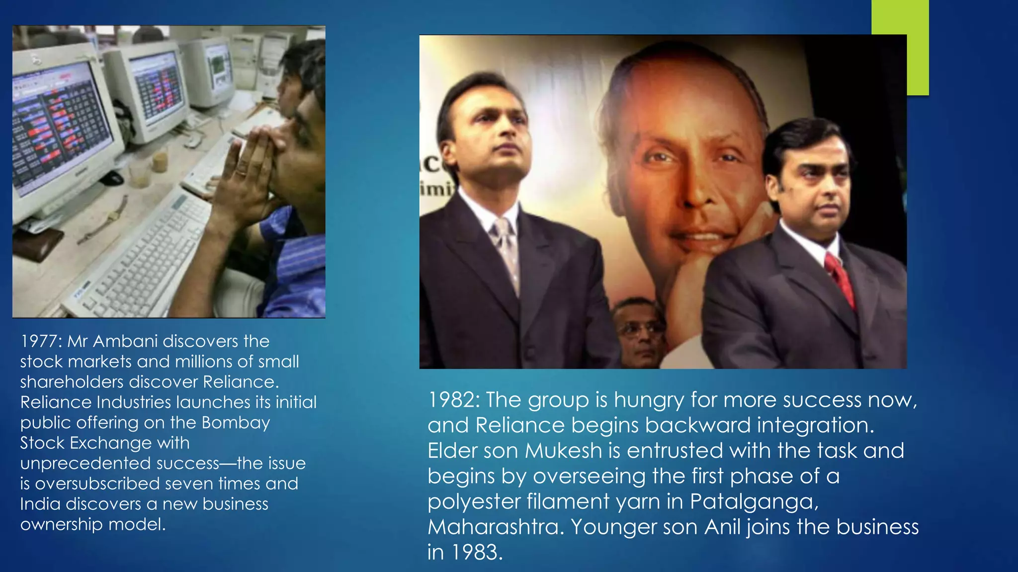 Power Point Presentation on reliance industries | PPTX