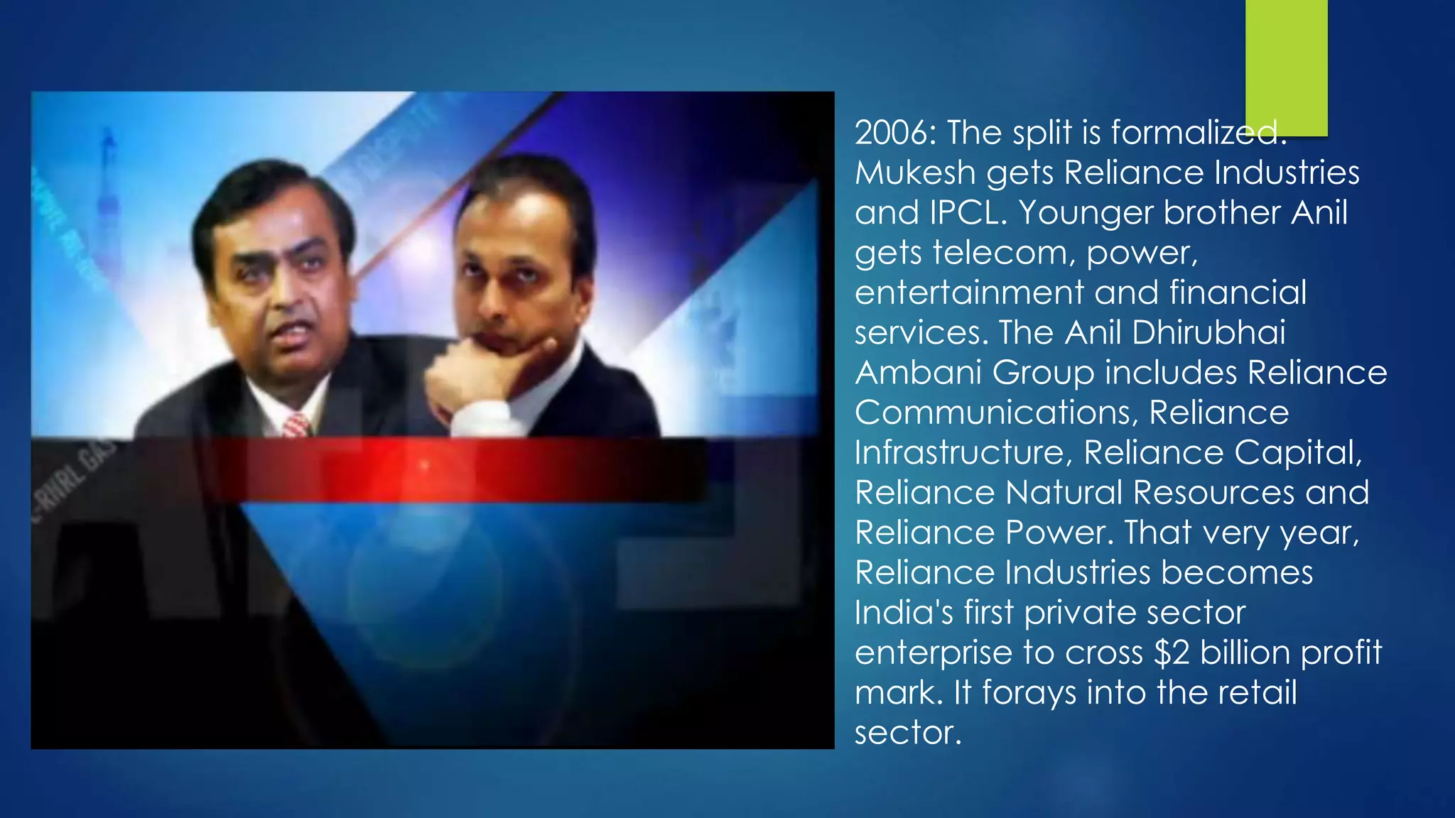 Power Point Presentation on reliance industries | PPTX