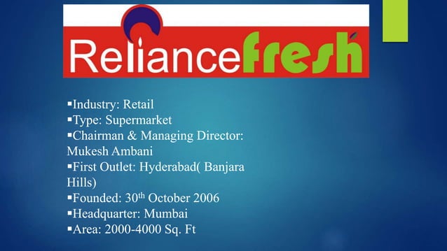Power Point Presentation on reliance industries | PPTX