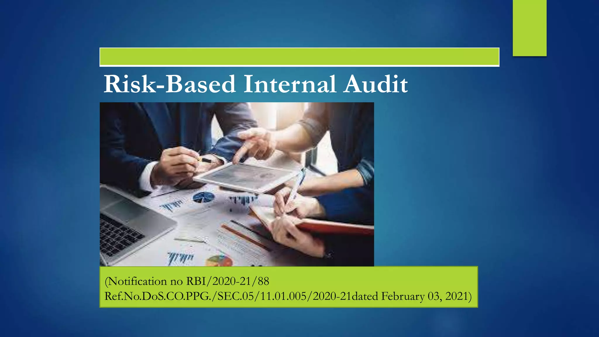 Ppt on risk based internal audit | PPTX