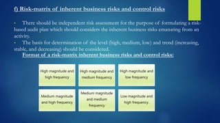 Ppt on risk based internal audit | PPTX