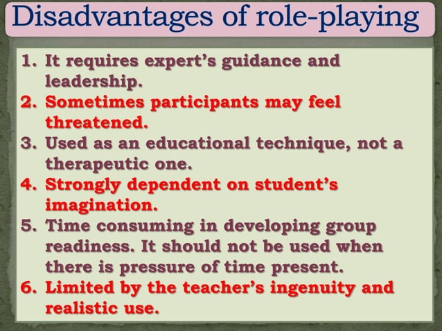 Role playing | PPTX | Roleplaying Games | Games and Puzzles