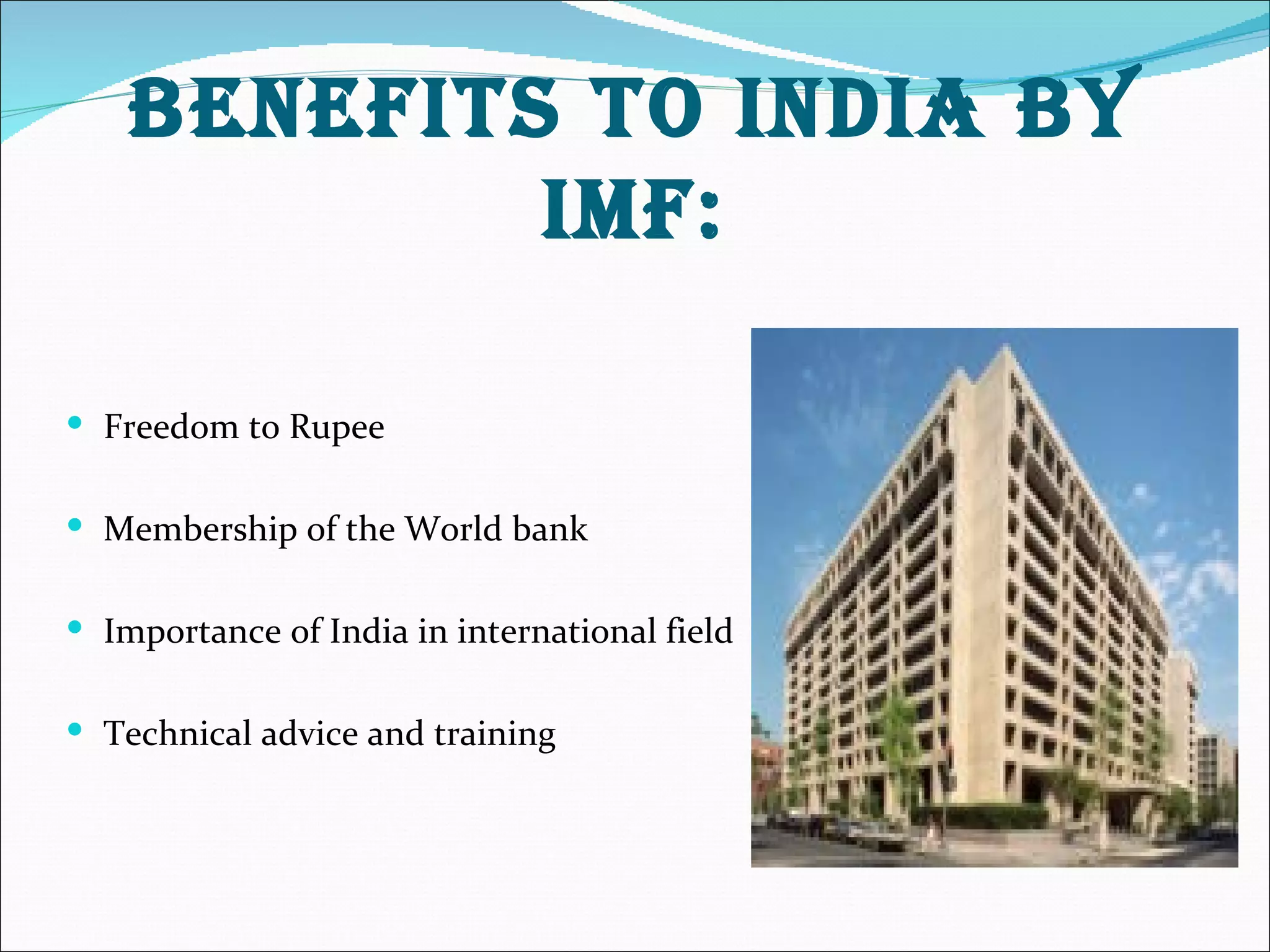 Ppt on role of international financial institutions | PPT