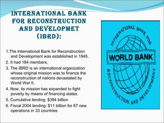 Ppt on role of international financial institutions | PPT