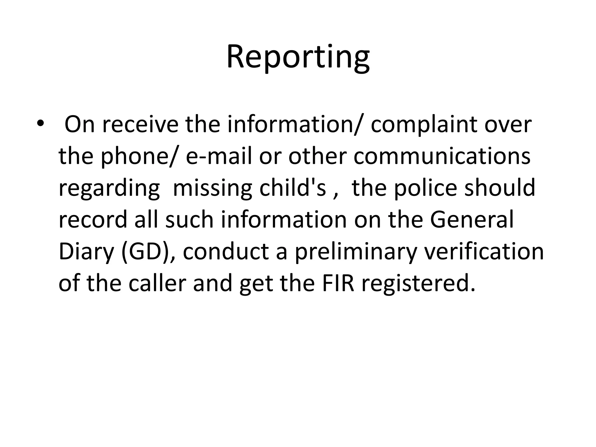 PPT on Role of Police on Missing children.pptx