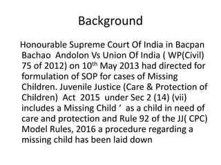 PPT on Role of Police on Missing children.pptx