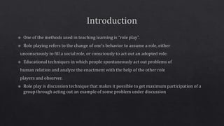 ppt on role play.pptx m.sc nursing role play ppt | PPT