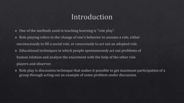 ppt on role play.pptx m.sc nursing role play ppt | PPT