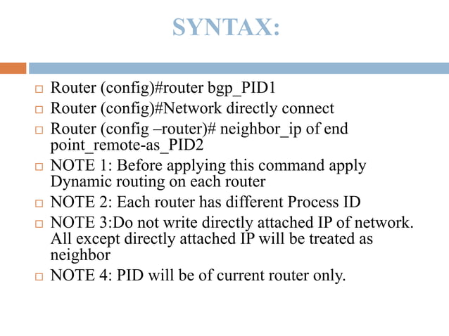 Dynamic routing protocols (CCNA) | PPTX