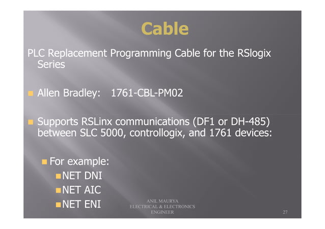 Ppt on rs logix 5000 | PDF | Computer Peripherals | Computing