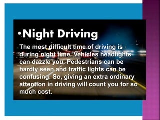 Ppt on safety rules for driving | PPTX