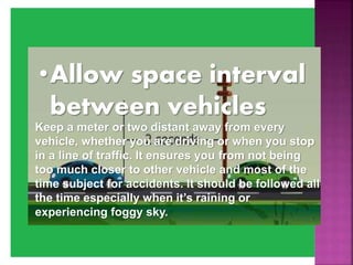 Ppt on safety rules for driving | PPT