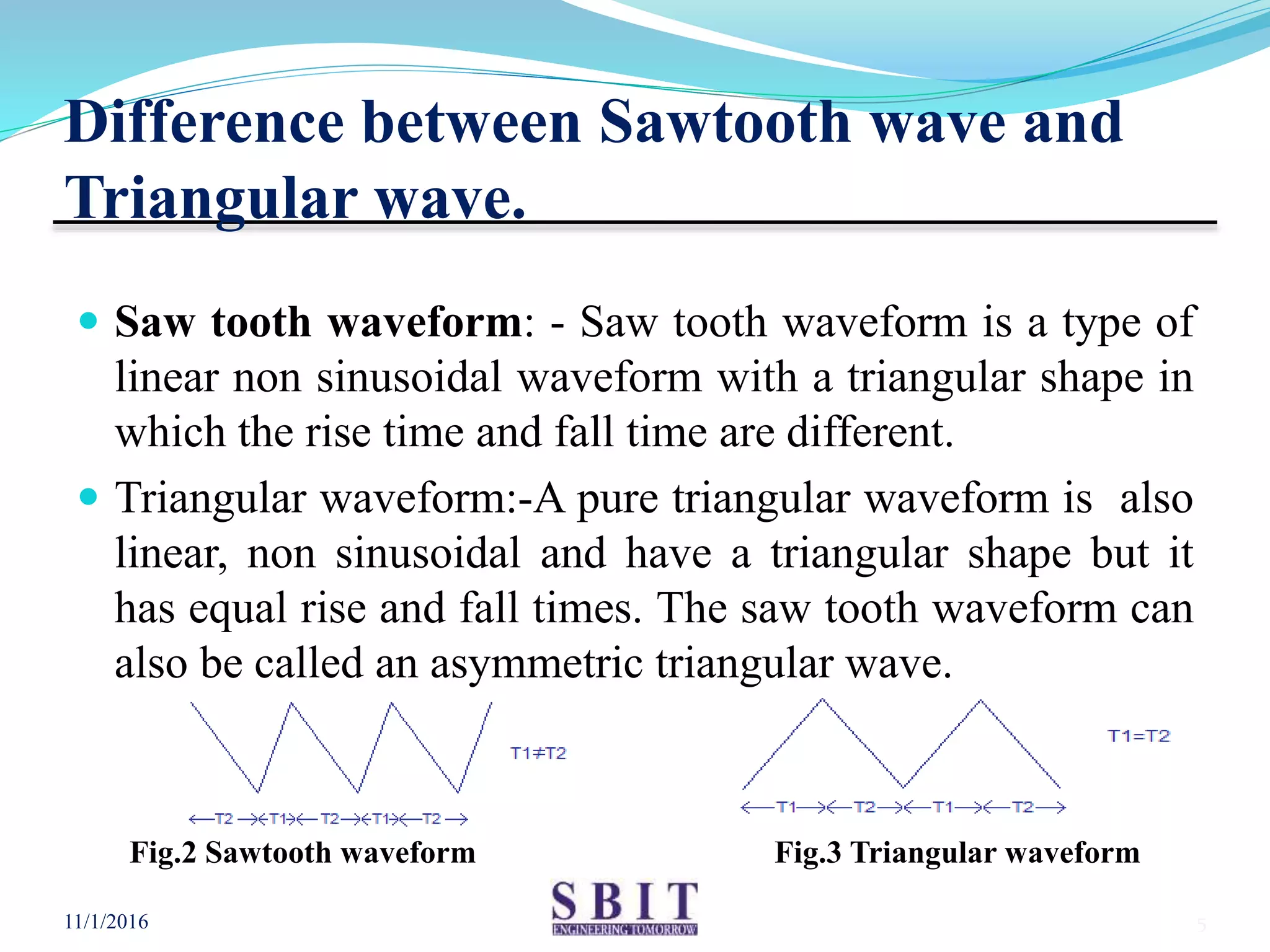Ppt on sawtooth wave form generator | PPTX | Digital Audio | Computer Software and Applications